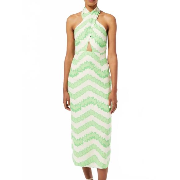 RHODE | Dresses | New Rhode Paolo Dress In Watercolor Zig Zag | Poshmark